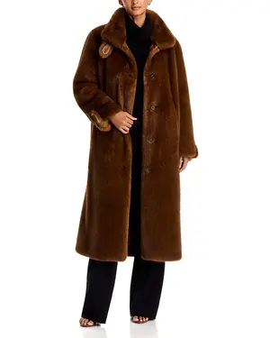 MILLY Gia Faux Fur Coat