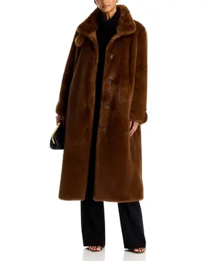MILLY Gia Faux Fur Coat