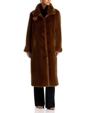 MILLY Gia Faux Fur Coat
