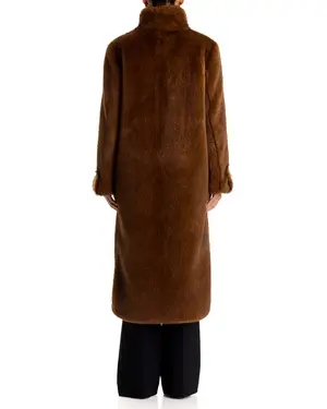 MILLY Gia Faux Fur Coat