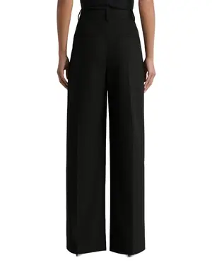 REISS Luna Pleated Wide Leg Pants