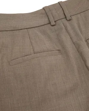 REISS Petite Adie Wool Blend Wide Leg Pants - Neutral