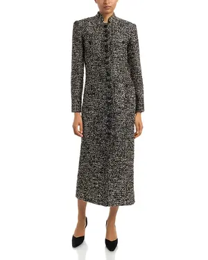 LIBEROWE Imperial Tweed Coat - Black/gold