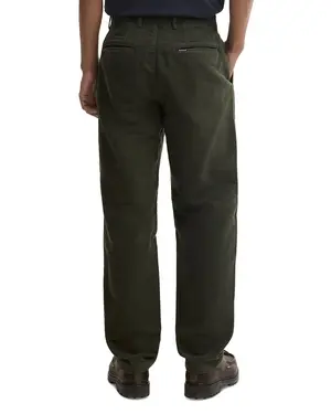 Barbour Moleskin Cotton Tailored Fit Pants - Sage