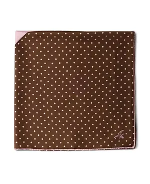 Prada Printed Twill Scarf 90 - Pink