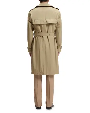 BOSS Jared Belted Cotton Trench Coat