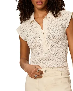 Sanctuary Everyday Muse Collared Lace Tee