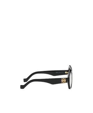 Loewe Anagram Logo Plaque Round Frame Glasses
