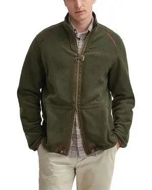 Barbour Langdale Stand Collar Zip Jacket - Forest