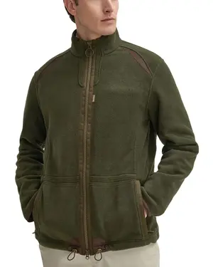 Barbour Langdale Stand Collar Zip Jacket - Forest