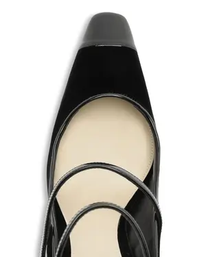ALEXANDRE BIRMAN Tita Wave 85 Velvet Pumps