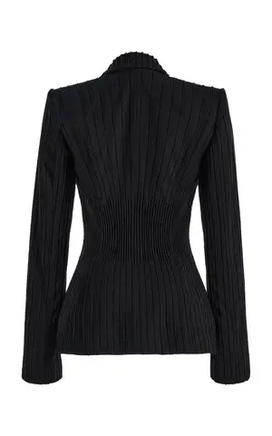 SERGIO HUDSON Double-breasted Beaded Blazer