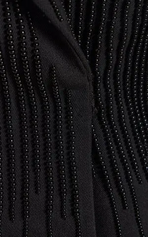 SERGIO HUDSON Double-breasted Beaded Blazer