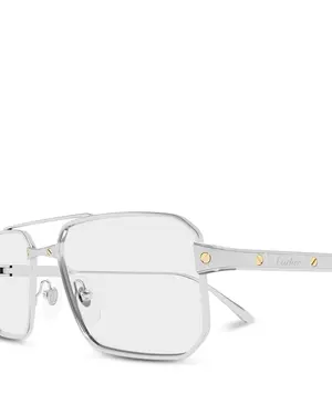 Cartier Rectangular Eyeglasses, 57mm