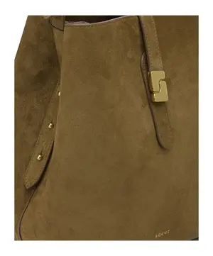 Soeur Bello Suede Shoulder Bag