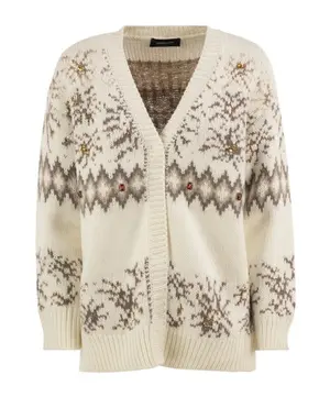 Fabiana Filippi Long-sleeve Open-front Cardigan