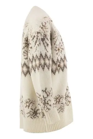 Fabiana Filippi Long-sleeve Open-front Cardigan