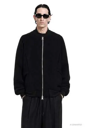 ANDREA YA AQOV Wool Nylon Bomber