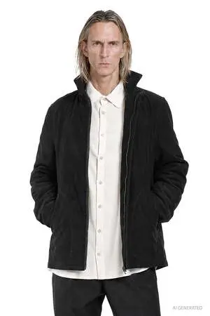 NICOLO CESCHI BERRINI Aviator-style Zip Jacket