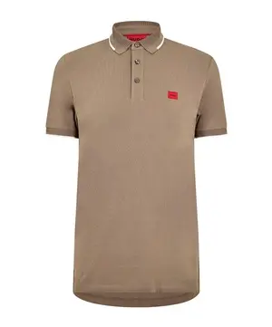 Hugo Boss Logo Short-sleeve Polo Shirt - Brown