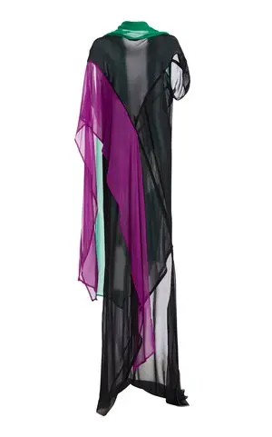 ZANKOV Vera Silk Chiffon Maxi Dress - Multi