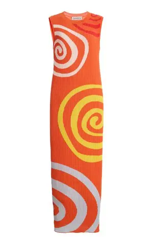 ZANKOV Rochelle Cotton-blend Midi Dress - Multi