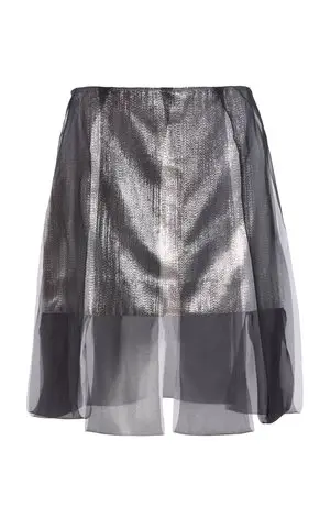 ZANKOV Danyelle Silk-blend Mini Skirt - Multi