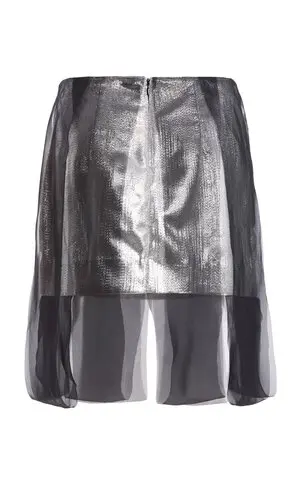 ZANKOV Danyelle Silk-blend Mini Skirt
