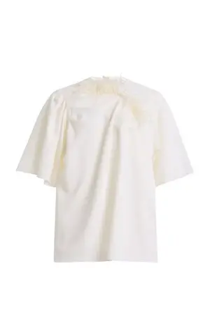 ZANKOV Anya Crepe Top - Ivory