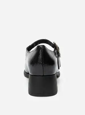 PROLOGUE SHOES Slade Block Heel Mary Jane Shoe - Black