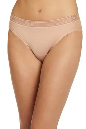 JOCKEY Worry Free Microfiber Moderate Absorbency Bikini Light