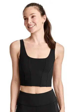JOCKEY Longline Low Impact Sports Bra - Black