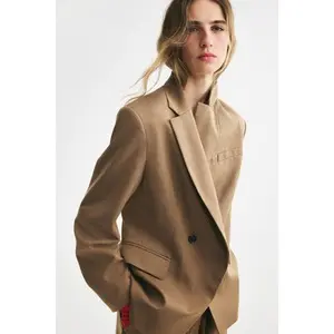 H&M Defined-waist Double-breasted Blazer