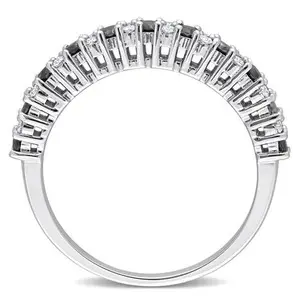 JULIANNA B. 1/2 Ctw Black & White Band 14k