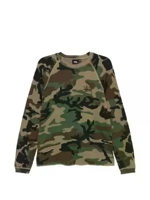 StÜssy Camouflage Crew-neck T-shirt - Neutrals