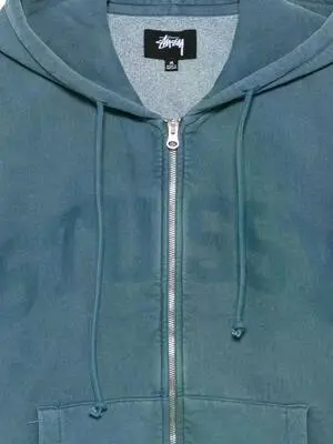 StÜssy Logo-print Zip-up Hoodie