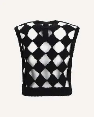 Rick Owens Open Knit Vest Ale