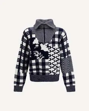 Loewe Wool Zip Weater - Blue