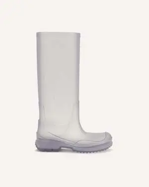 Loewe Logo Rubber Rain Boots - Grey