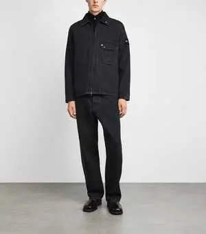 Stone Island Denim Zip-up Overshirt