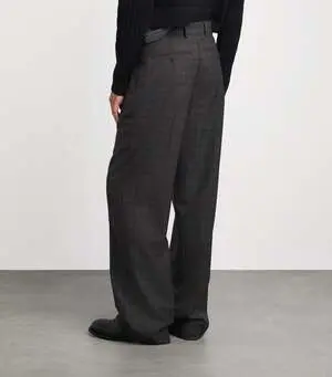 Dries Van Noten Wool Straight Trousers