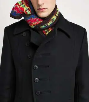 Dries Van Noten Wool Long Trench Coat