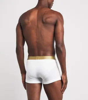 Emporio Armani Stretch-cotton Logo Trunks
