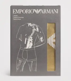Emporio Armani Stretch-cotton Logo Trunks