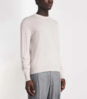 Eleventy Wool Crew-neck Sweater
