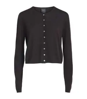 LESET Merino Wool James Cardigan - Brown