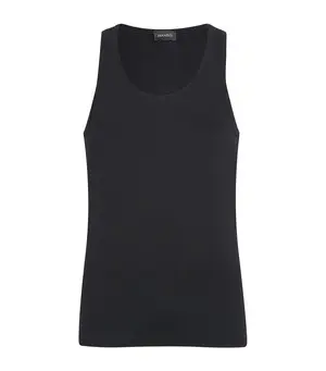 Hanro Stretch-cotton Tank Top - Black