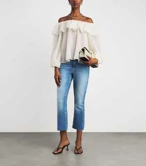 L'Agence Cropped Kendra Flared Jeans