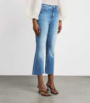 L'Agence Cropped Kendra Flared Jeans