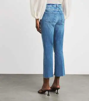 L'Agence Cropped Kendra Flared Jeans